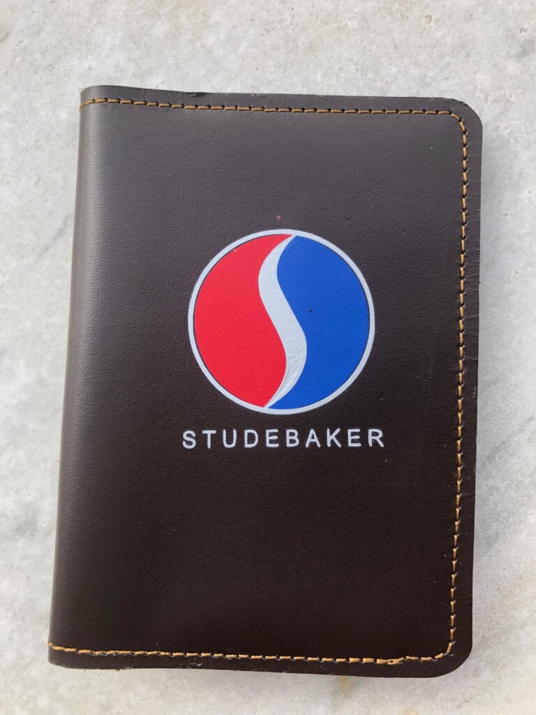 Studebaker Leather Log Book Cover » Banners and Badges