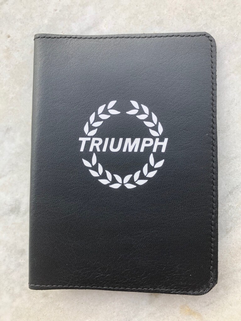 Triumph Car Leather Log Book Cover » Banners and Badges