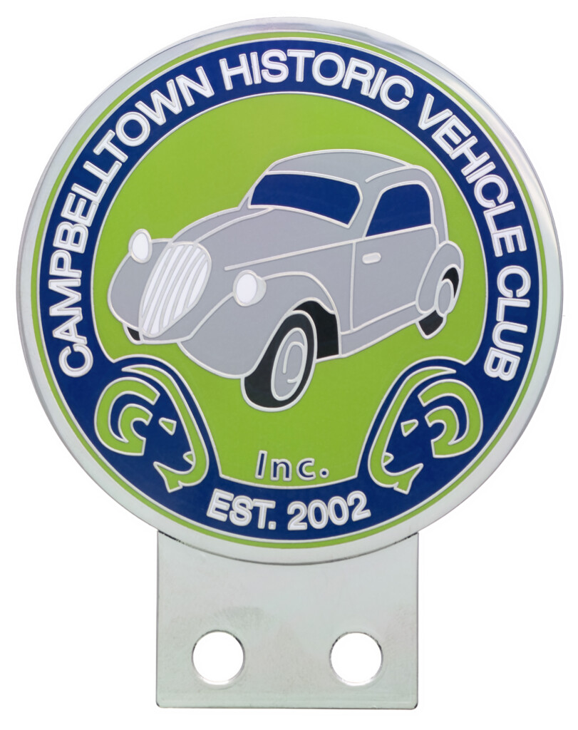 Car Grille Badge Campbelltown Historic Vehicle Club » Banners and Badges
