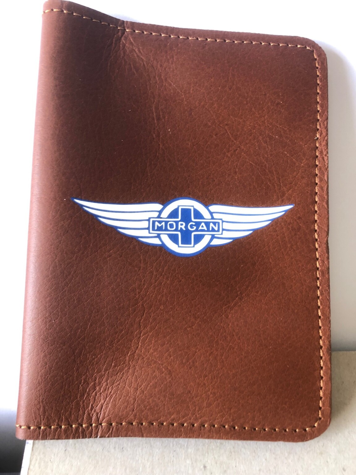 Genuine Leather Morgan Log Book Cover » Banners and Badges
