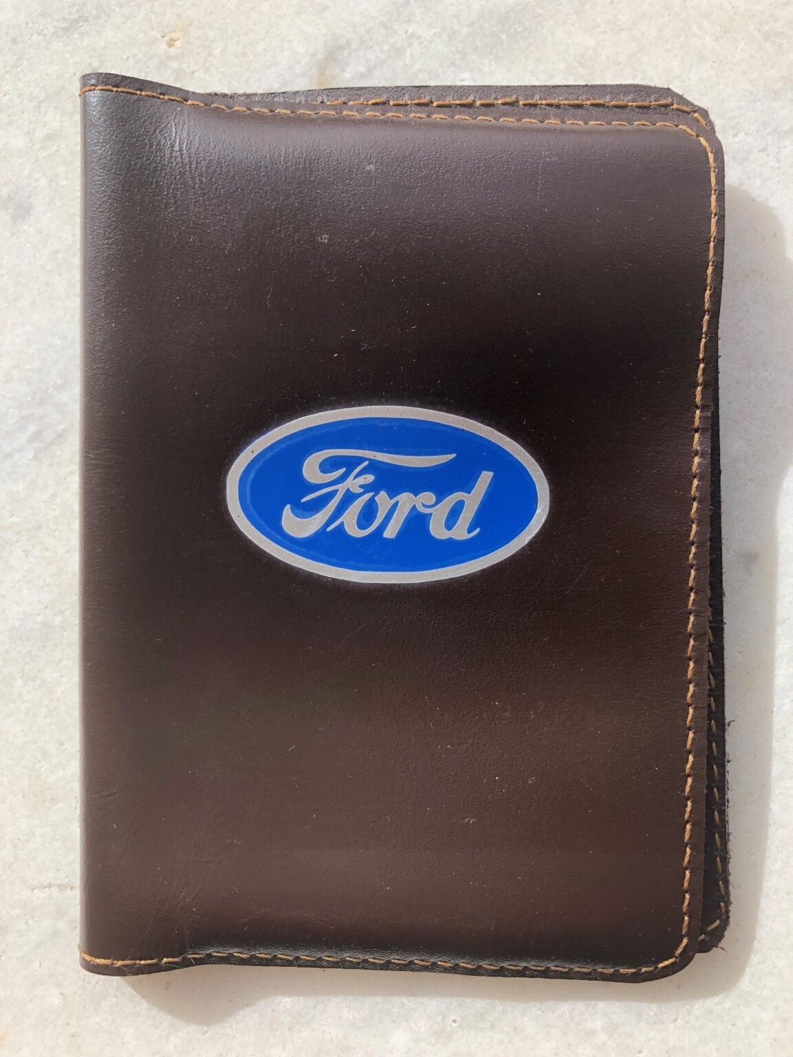Ford Leather Log Book Cover » Banners and Badges